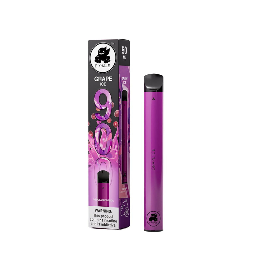 E-XHALE® Grape Ice 900 Puff Disposable Vape