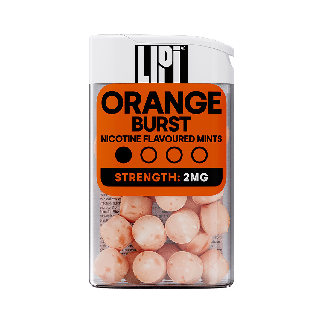 Nic Mints: Orange Burst 2mg – E-XHALE