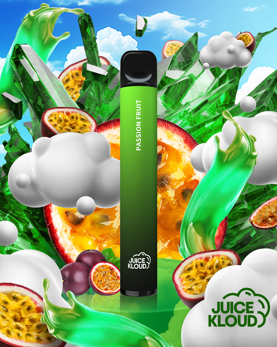 PASSIONFRUIT | 600 PUFF | JUICE KLOUD | CHEAP, AFFORDABLE VAPE – E-XHALE