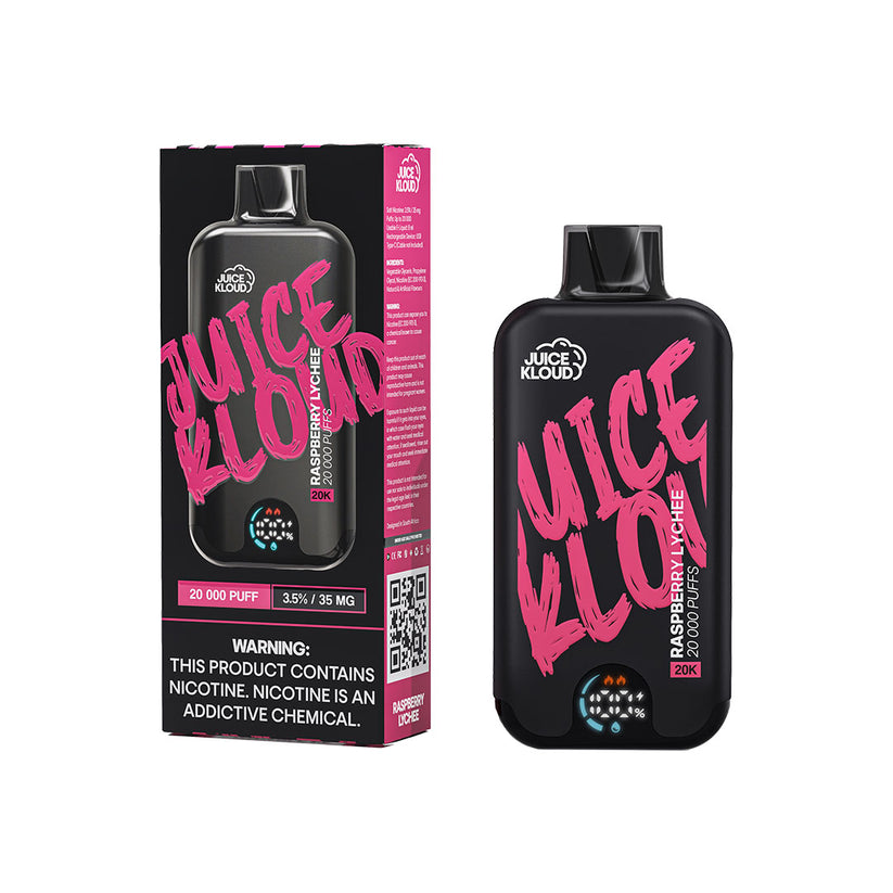 Juice Kloud® Raspberry Lychee 20 000 Puff Vape – E-XHALE